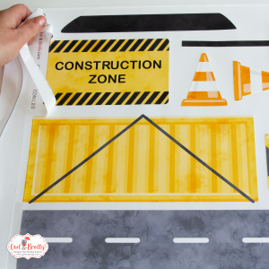 Construction Building Site Fabric Wall Stickers Decals Large Scene ...