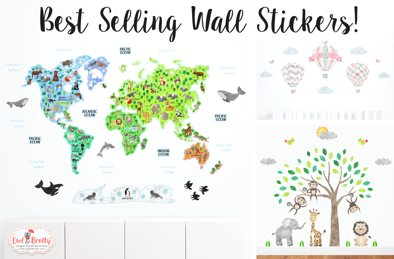 Rodent and small furry animal wall stickers – Owl & Brolly