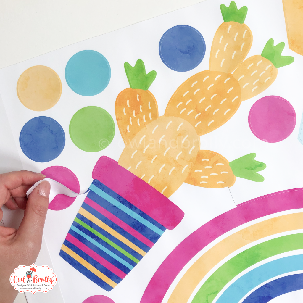 Llama and Cacti Wall Sticker Set – Owl & Brolly