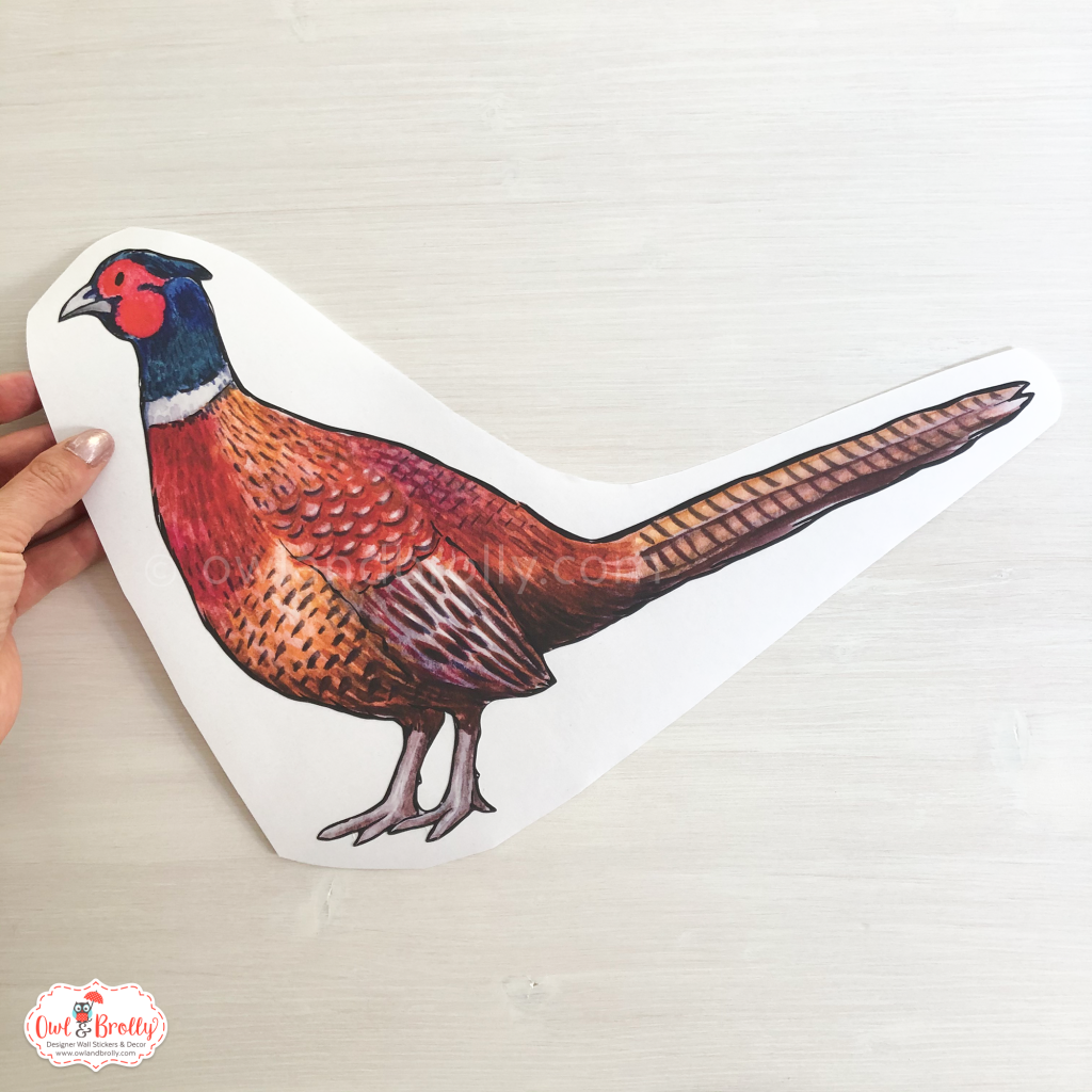 Woodland Animals Pheasant Wall Sticker – Hill Top Tree Decal Range ...